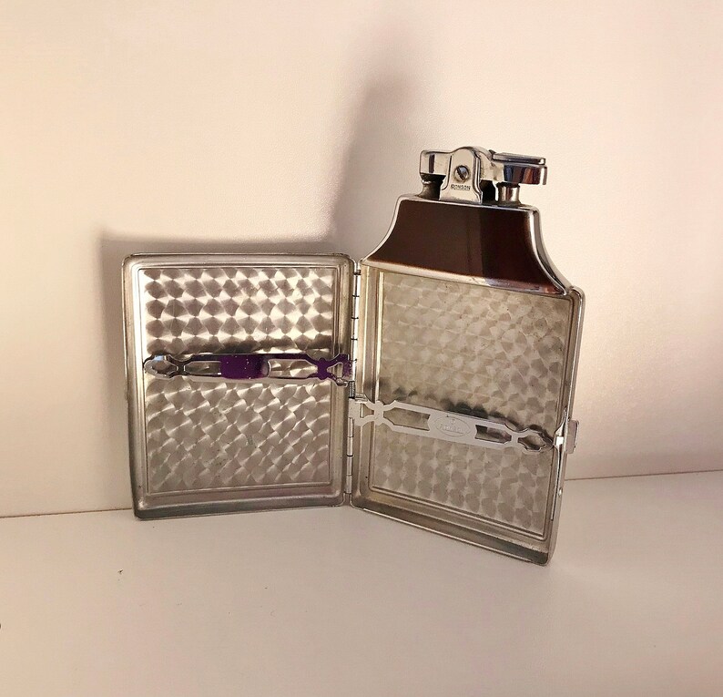 RONSON Cigarette CASE RONSON, Vintage Mastercase by Ronson, Silver ...