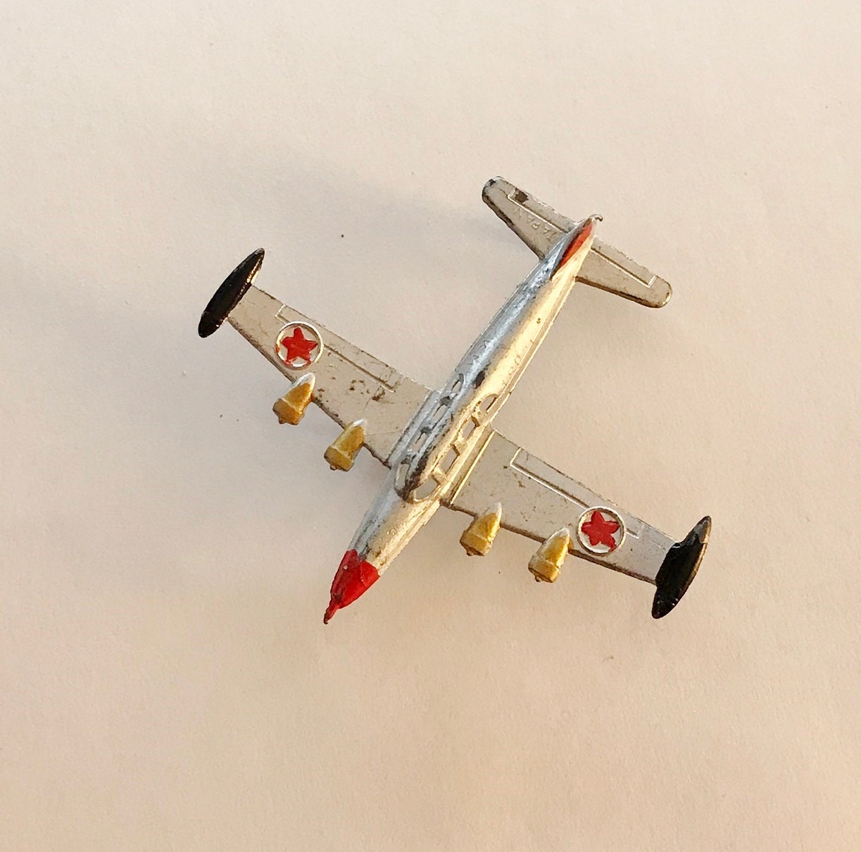 Miniature Bomber PLANE, Vintage Mini Military WWII Aircraft Airplane ...