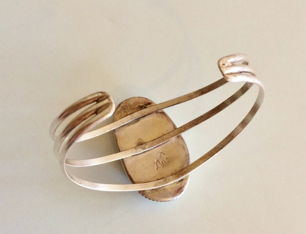 Sterling Turquoise ANNA BEGAY Bracelet, Native American Indian Jewelry ...