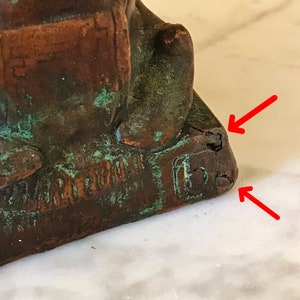 COPPER PLASTER INDIAN Statue, Antique Native American Indian Sculpture ...