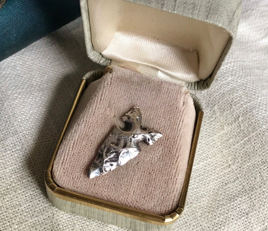 JAMES AVERY ARROWHEAD Tie Tack Pin, Lapel or Hat Pin, Vintage Sterling ...