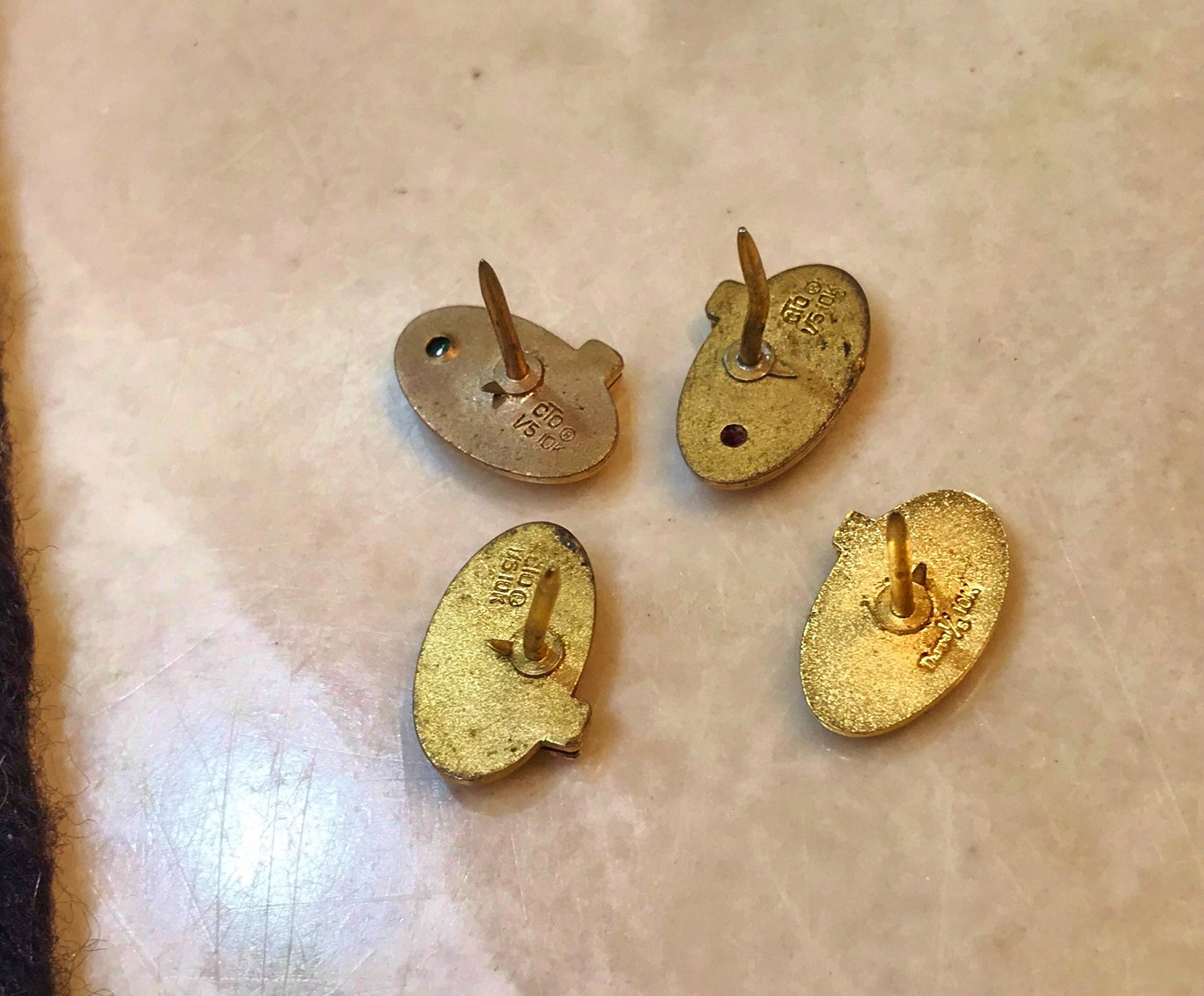 EMPLOYEE Service Award PIN, 4 Pin Set, Vintage Company Logo Pin, Tie ...