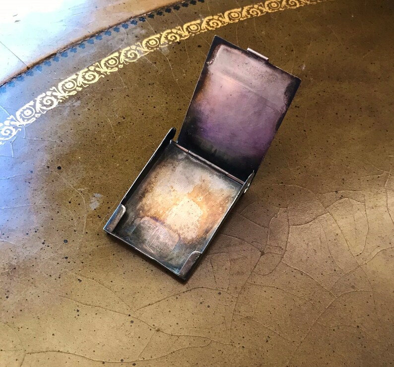 Sterling MATCHBOOK COVER A.R.T. Mfg. Co. New York Pat. Jan. - Etsy