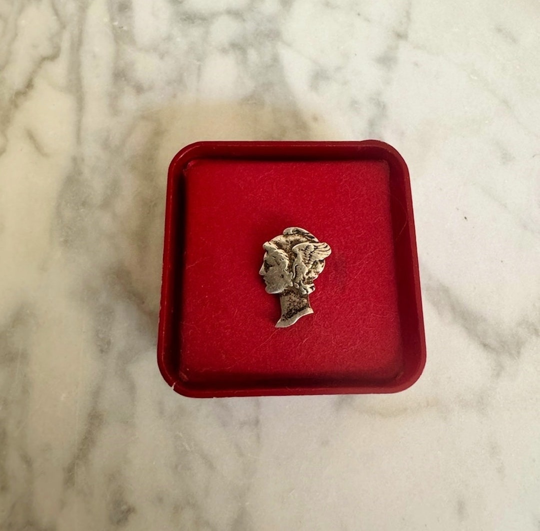 MERCURY HEAD DIME Tie Tack, Vintage Silver Coin Jewelry, Men's Gift ...