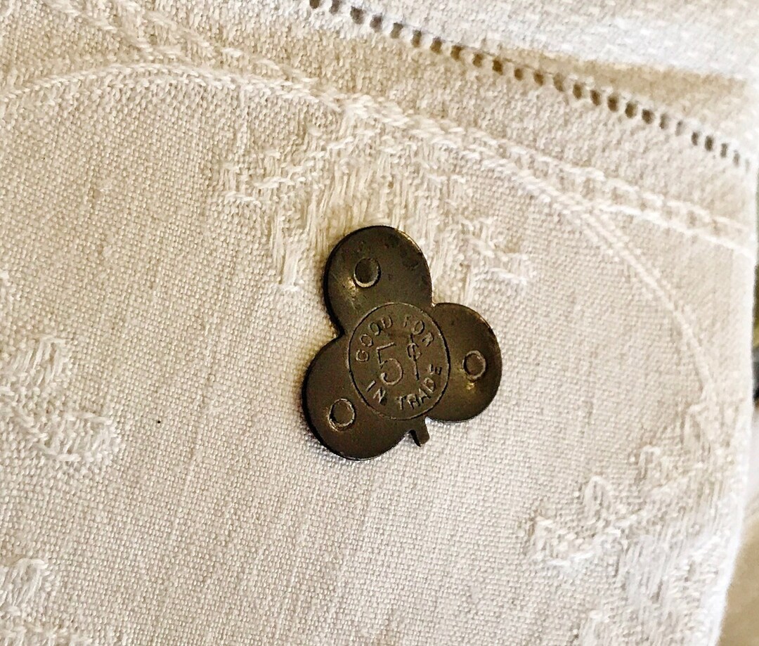 Antique SHAMROCK 5 Cent TOKEN H&H. H. Rice Maker Dayton - Etsy