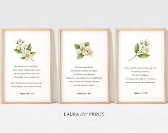 Scripture Wall Print Christian Poster Psalm Bible Verse - Etsy