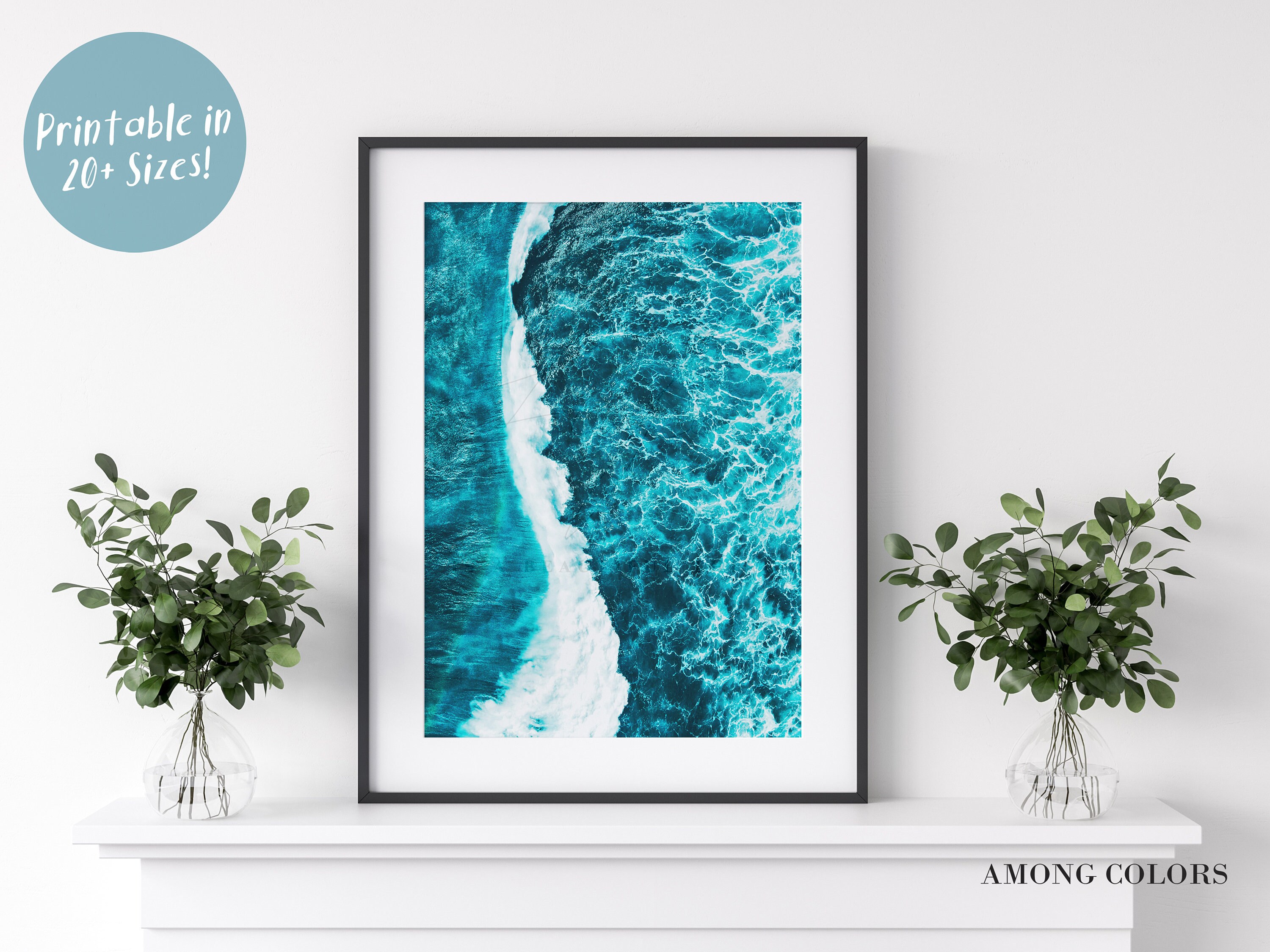 Ocean Waves Art Ocean Print Ocean Wave Print Ocean Art - Etsy