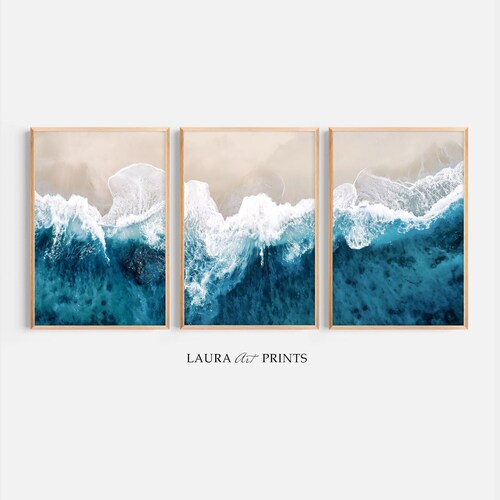 Ocean Wave Wall Art Ocean Waves Prints Beach Wave Print - Etsy