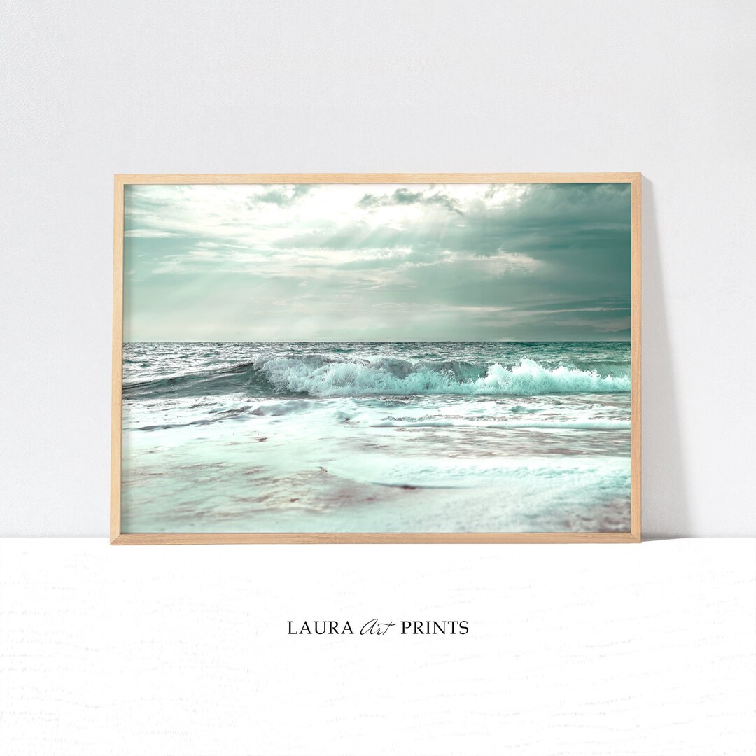 Ocean Wave Wall Art Ocean Waves Prints Beach Wave Print - Etsy
