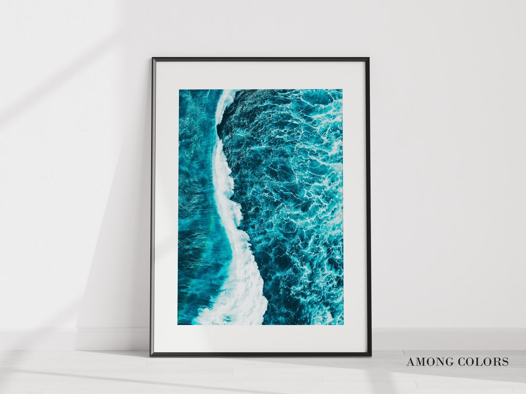 Ocean Waves Art Ocean Print Ocean Wave Print Ocean Art - Etsy