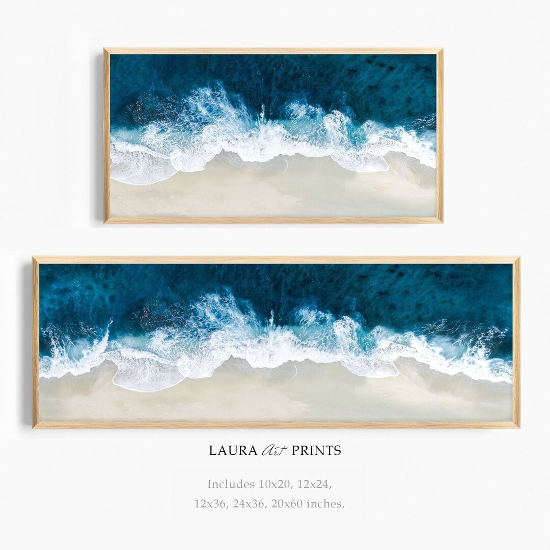 Panoramic Wall Art Ocean Wave Wall Art Ocean Waves Print - Etsy