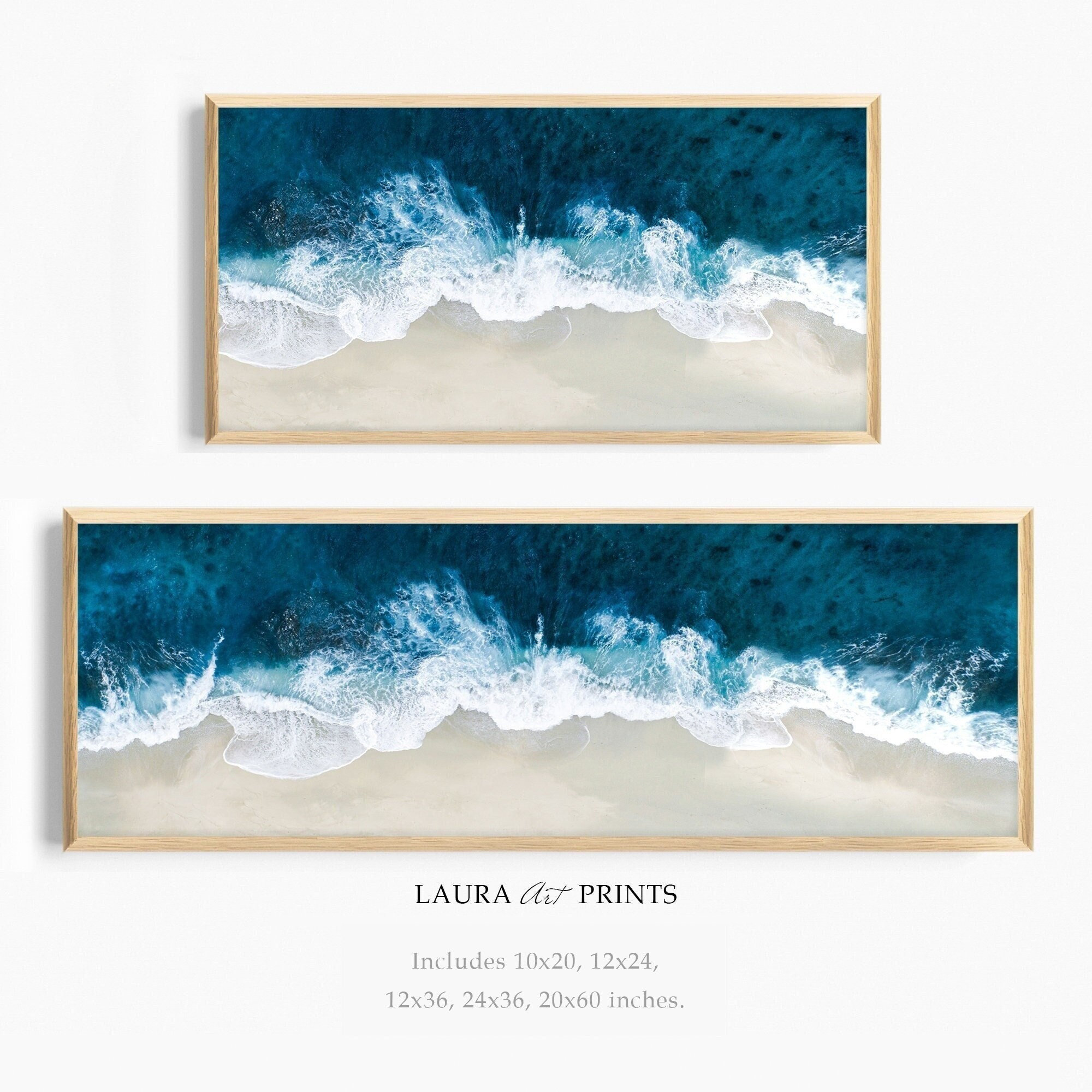 panoramic-wall-art-ocean-wave-wall-art-ocean-waves-print-etsy