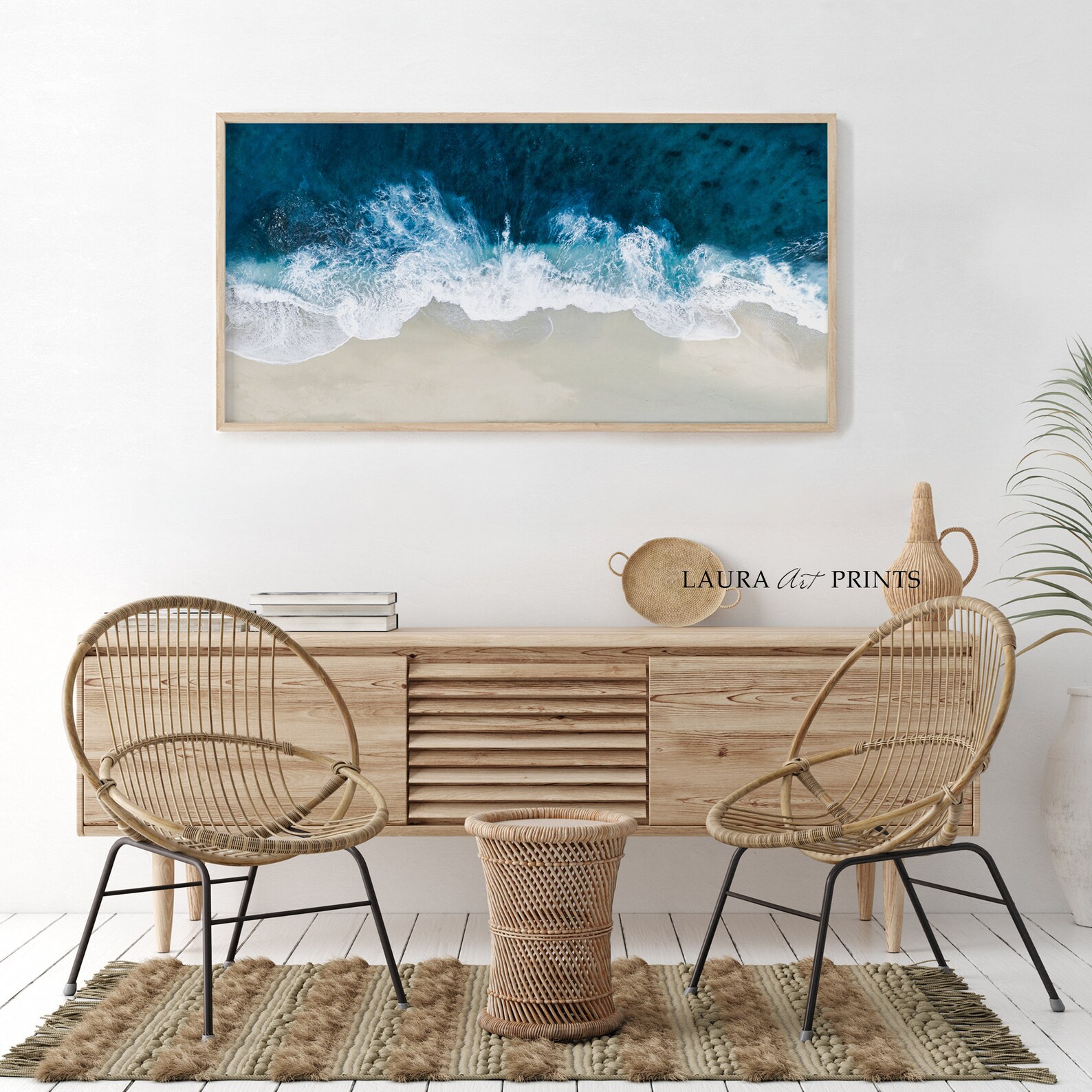Panoramic Wall Art Ocean Wave Wall Art Ocean Waves Print - Etsy