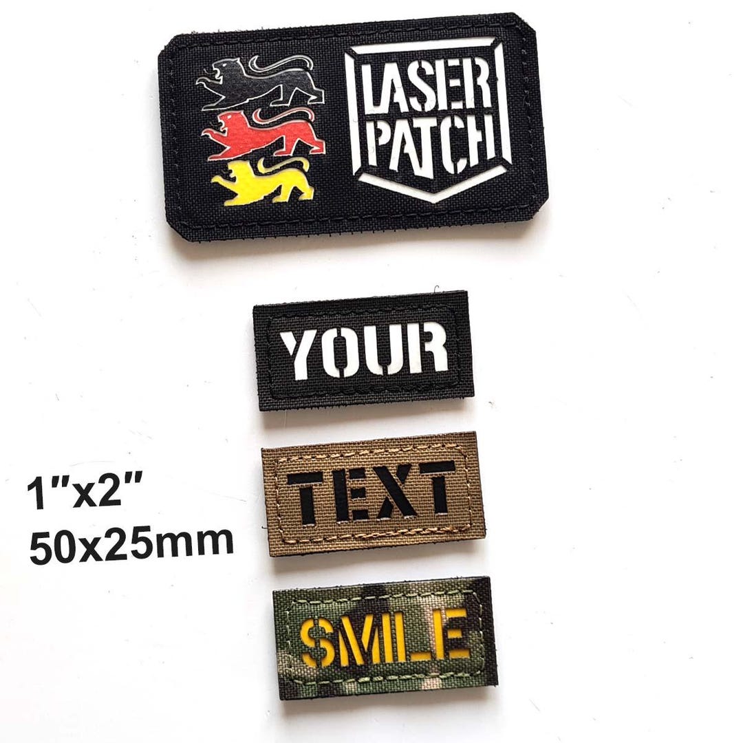 You Number / Callsign Laser Cut Cordura Patch With Velcro 1"x2" - Etsy