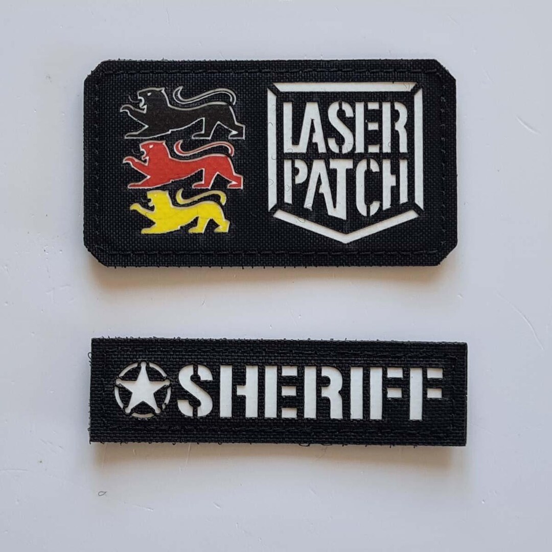 Sheriff Police 3.5"x1" Callsign Laser Cut Cordura Patch With Velcro - Etsy