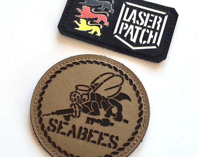 USMC Military Laser Cut Cordura Patch - US Army Seabees With Velcro - Etsy