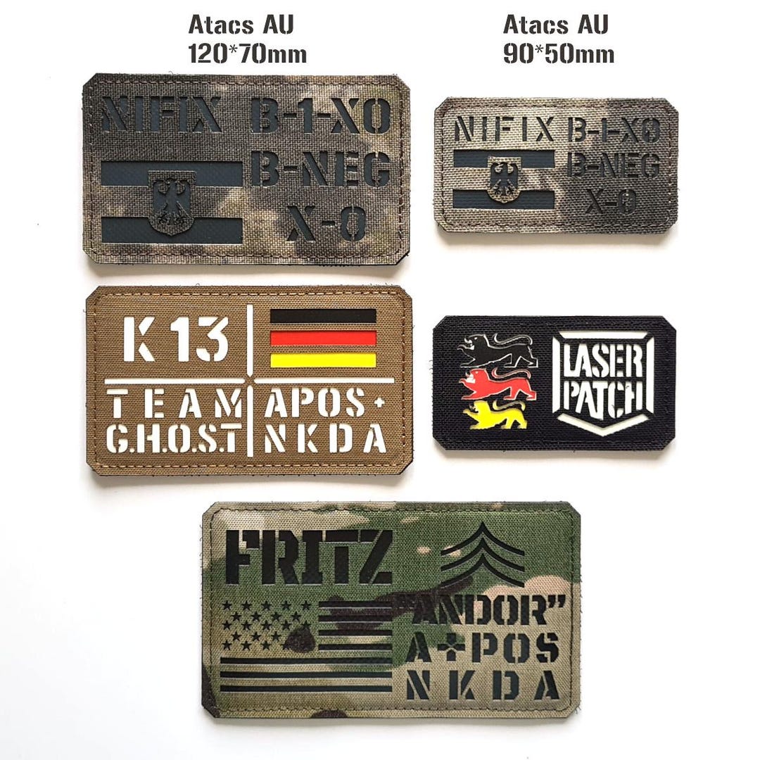 You Name 4.7"x2.7" Callsign Laser Cut Cordura Patch With Velcro 120 X ...