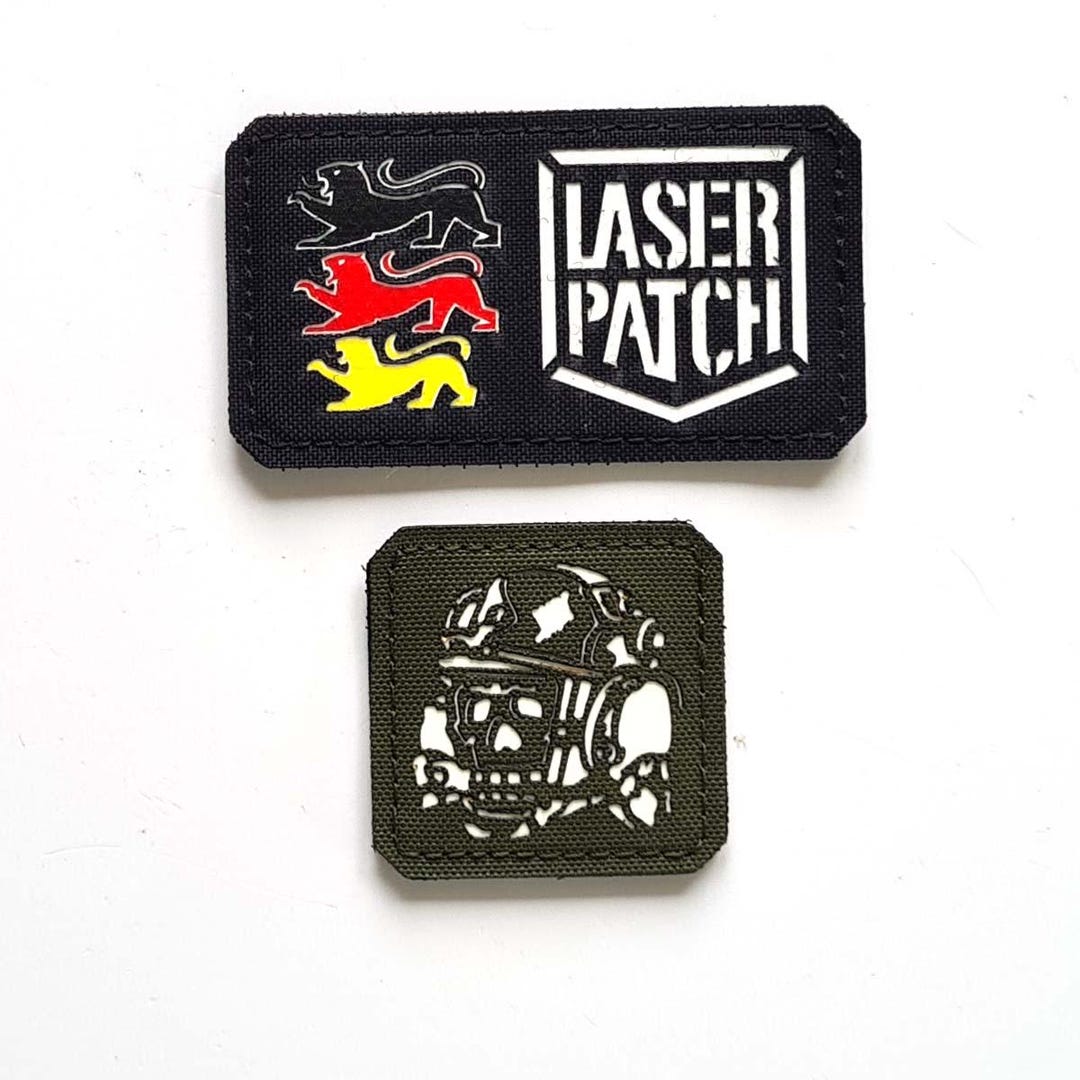 Skull Patch | Military Morale Army Ghost Soldier | Lasercut Cordura ...