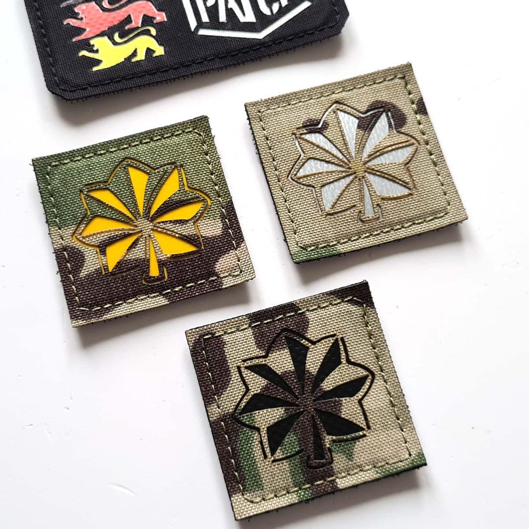 US Army Enlisted Rank Insignia Major Lieutenant Badge Laser Cut Cordura ...