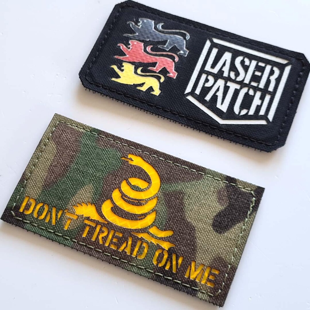 Gadsden Flag Dont Tread on Me DTOM America Revolution Laser Cut Patch ...