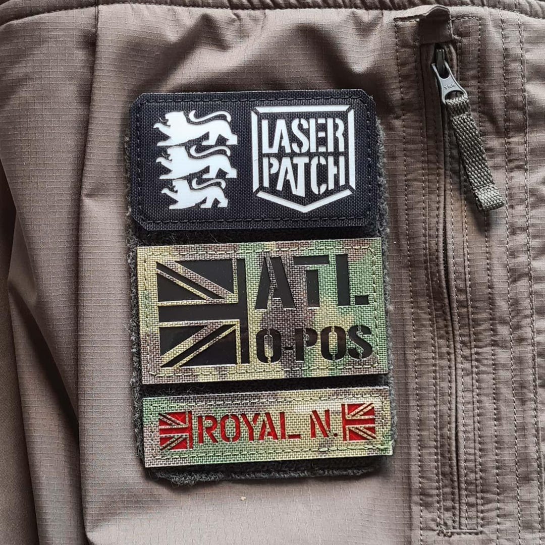 England Great Britain Your Name With Flag Callsign Laser Cut Cordura ...