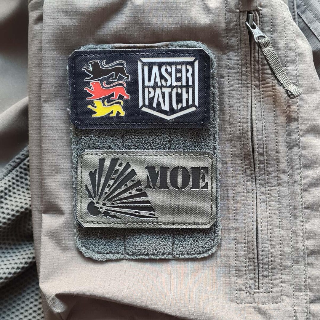 MOE EOD 3.5"x2" Laser Cut Cordura Patch With Velcro - Etsy