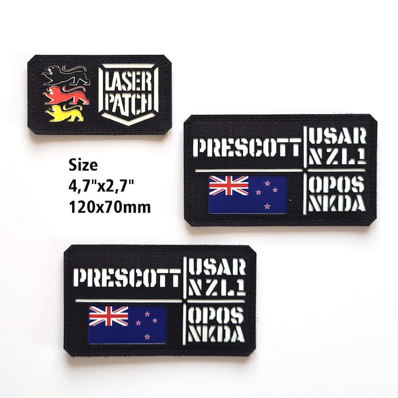 You Custom Name Patch | Embroidered Patch | Laser Cut Patch With Hook ...
