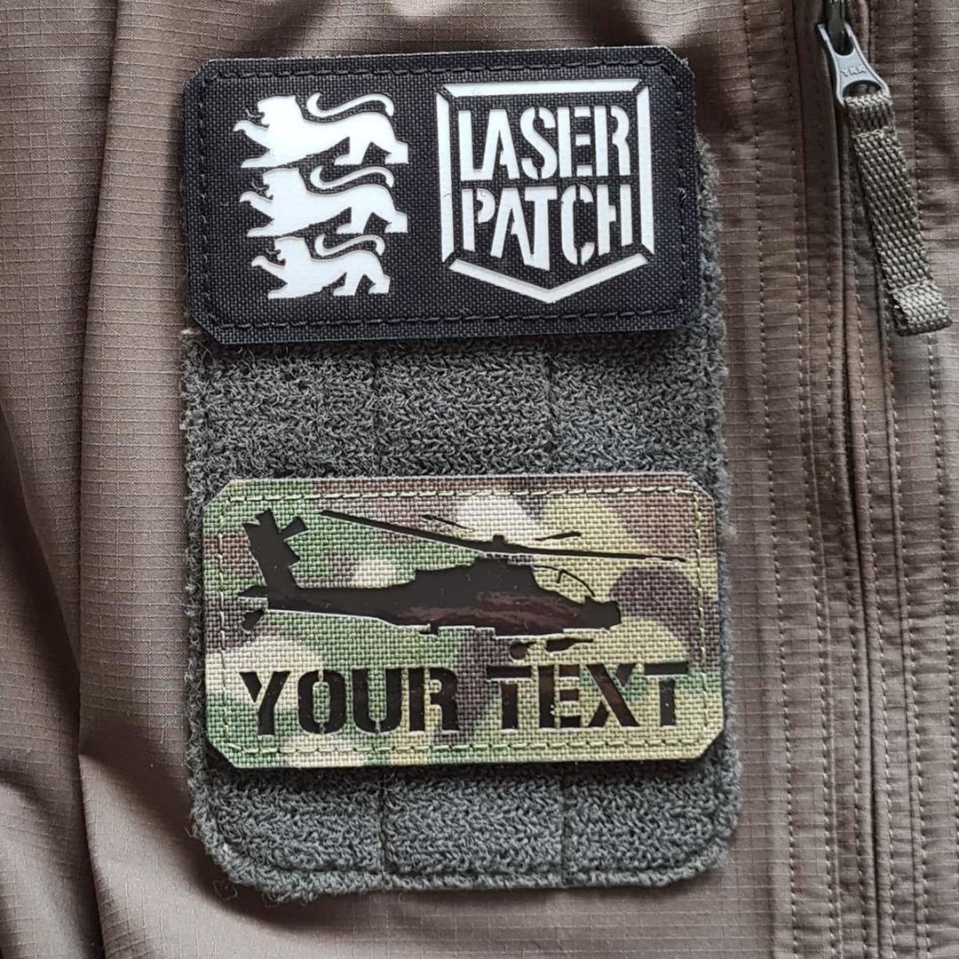 Your Custom Name Patch With Helicopter AH 64 Apache | 3,5"x2" |callsign ...