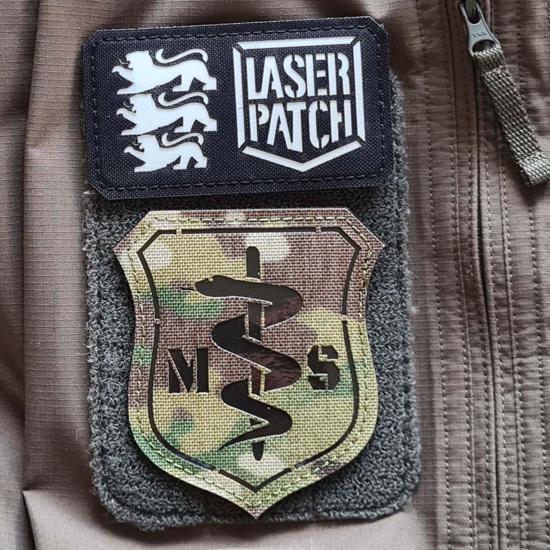 US Medical Service Corps Paramedic EMC Medic Laser Cut Cordura Patch ...