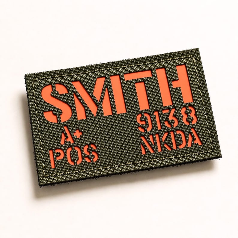 Custom Name Patch 3x2 Inch | Tactical Callsign Patch | Laser Cut Patch ...