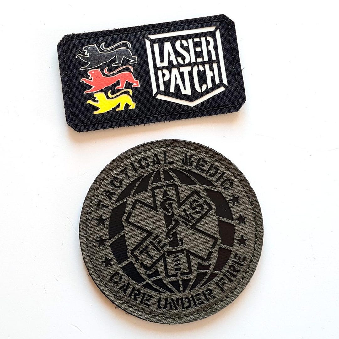 Paramedic Combat Tactical Medic Laser Cut Cordura Patch With Velcro - Etsy