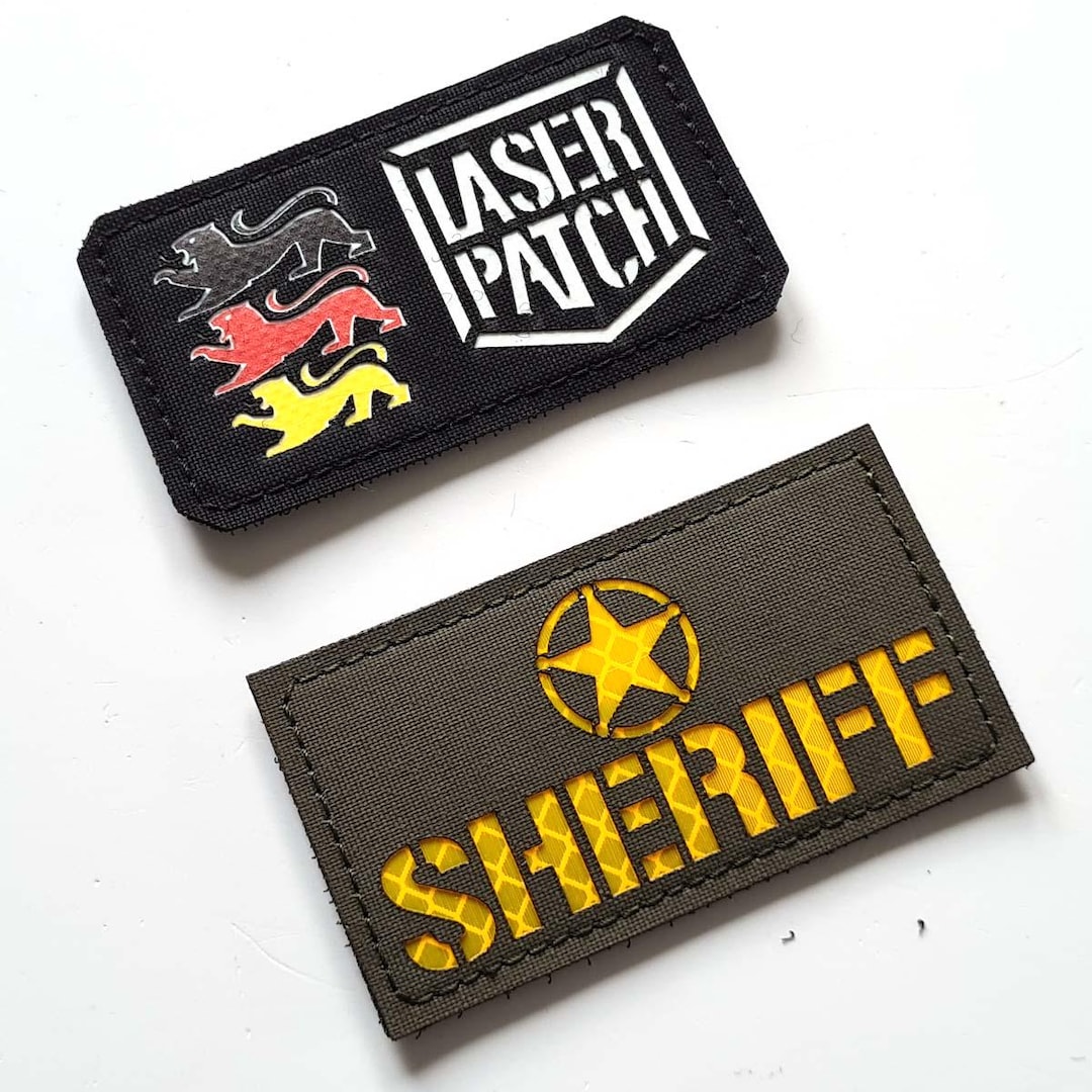 Sheriff Police 3.5"x2" Callsign Laser Cut Cordura Patch With Velcro - Etsy