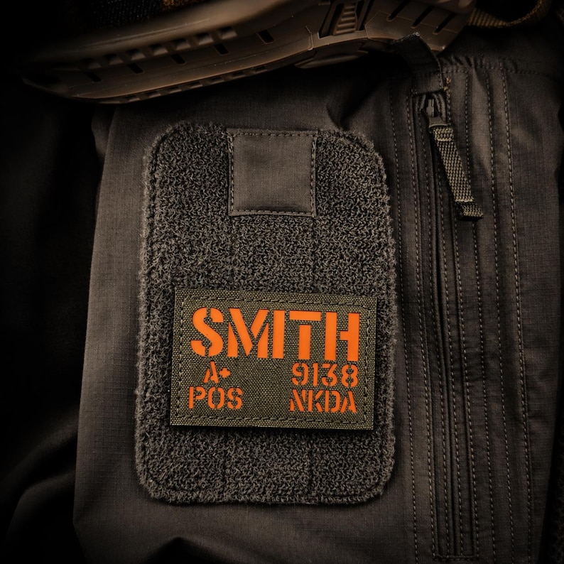 Custom Name Patch 3x2 Inch | Tactical Callsign Patch | Laser Cut Patch ...