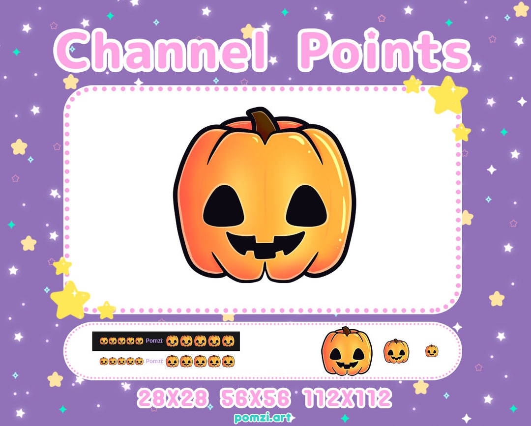 Pumpkin Jack O Lantern Channel Points Icon (digital Download) - Etsy