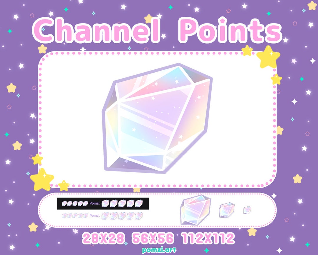Crystal Channel Points - LILAC - Twitch Channel Point Icon | Stream ...