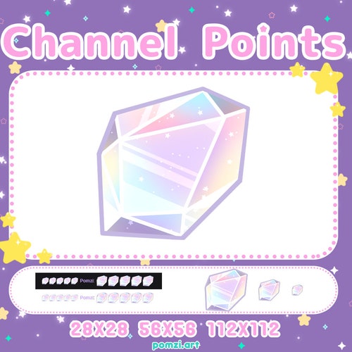 Crystal Channel Points LILAC Twitch Channel Point Icon - Etsy