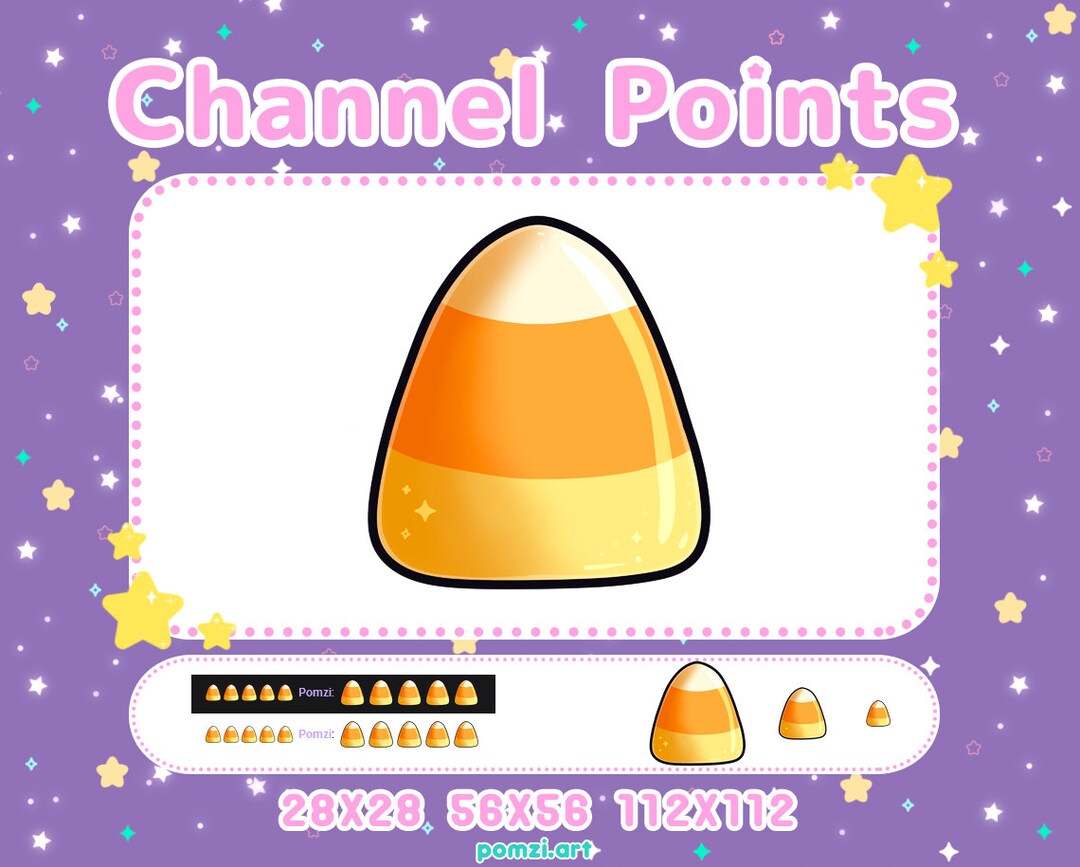 Cute Candy Corn Channel Points || Twitch, Discord, Youtube, Streamer ...