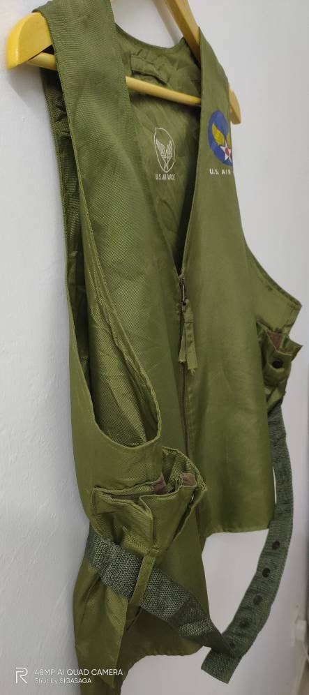 Vintage U.S Air Force Military Vest Archival Clothing Large Size - Etsy