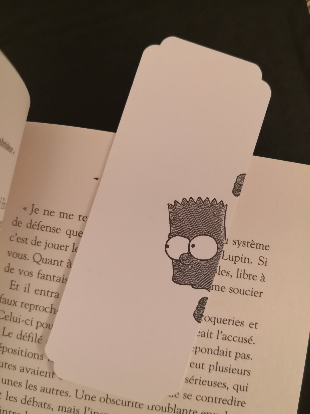 Bart Simpson Bookmark - Etsy