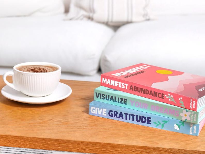 Preppy Room Decor Set of 3 Decorative Books Fake Books for Decoration ...