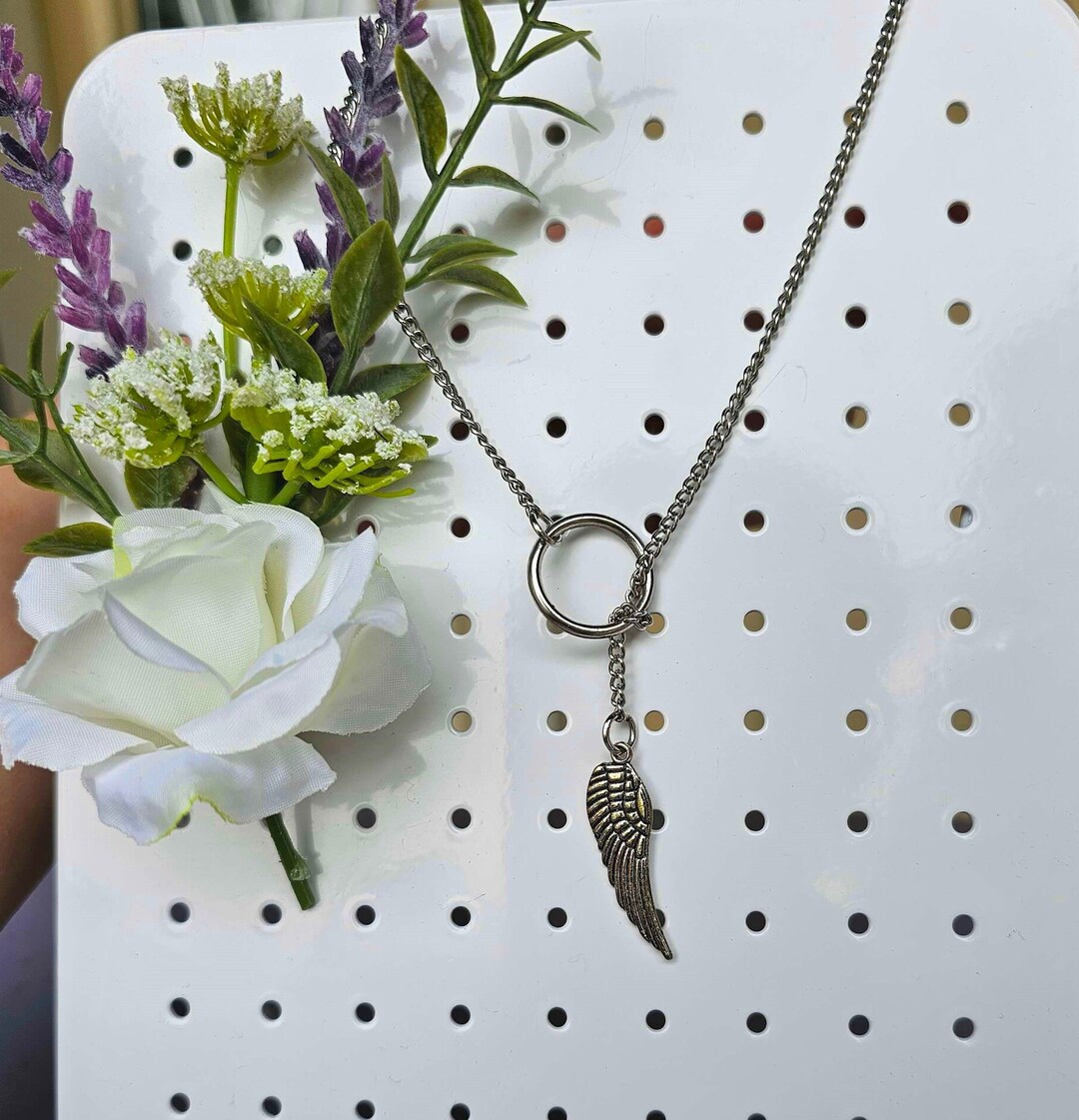 Angel Wing Wrap Necklace | Wing Necklace | Wing Jewelry | Chain ...