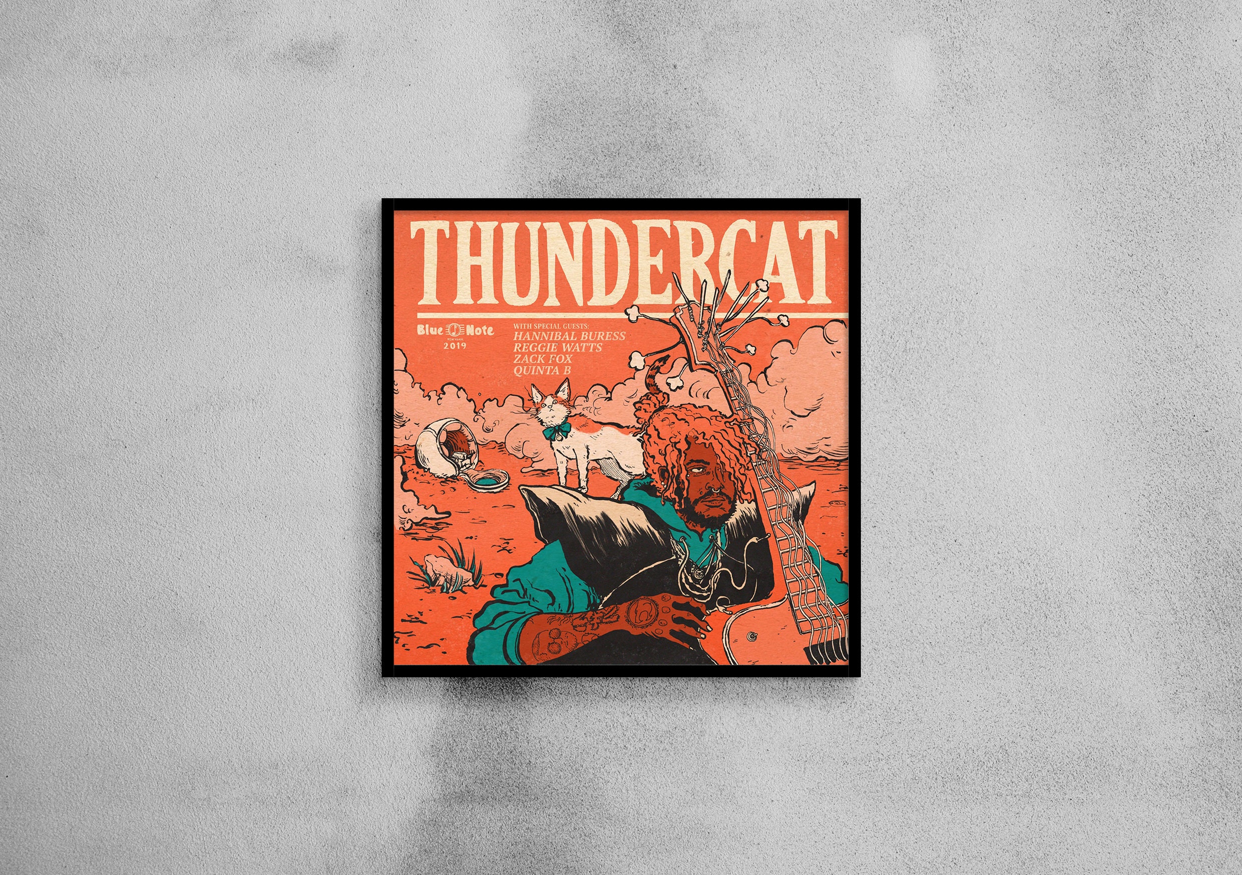 Thundercat Tour Poster, Thundercat Print, Music Poster, for Music Lover ...