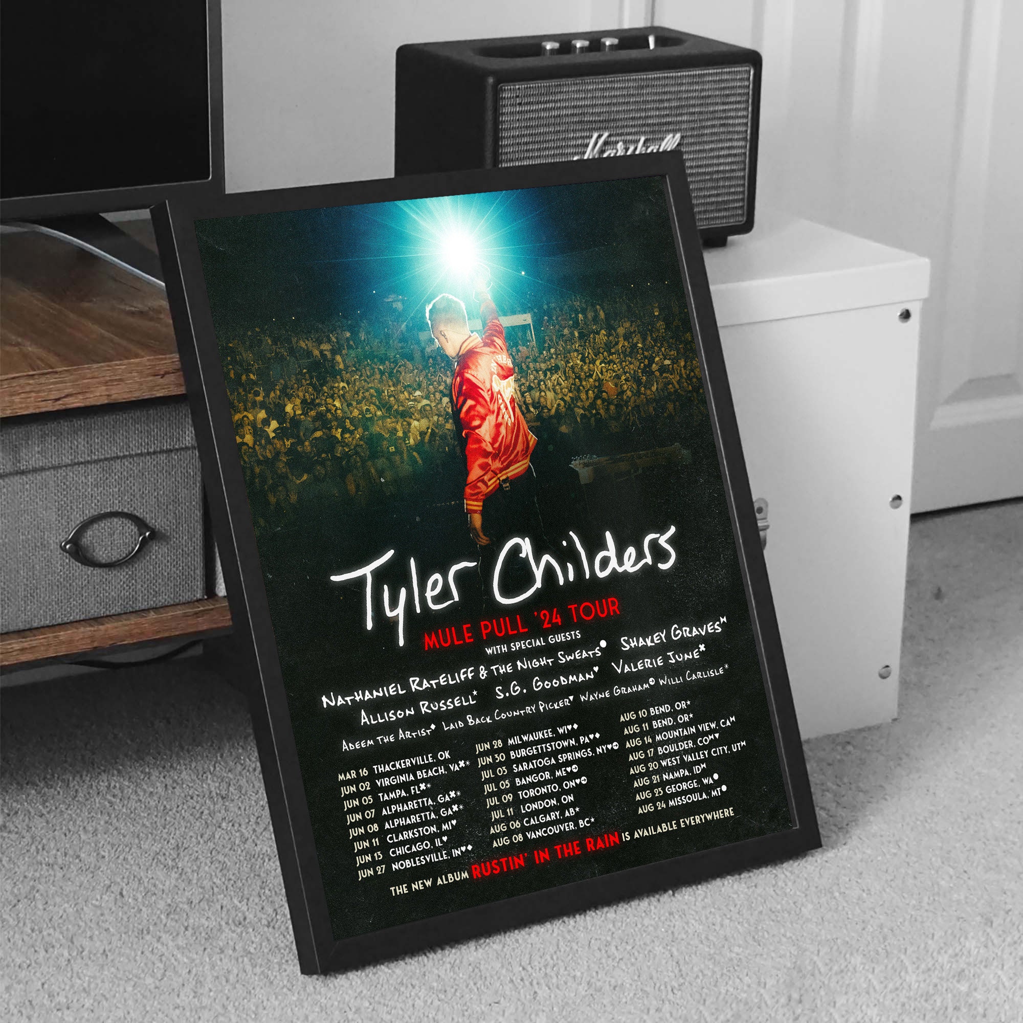 Tyler Childers Poster - Mule Pull 2024 Tour Print, Music Wall Art, Tour ...