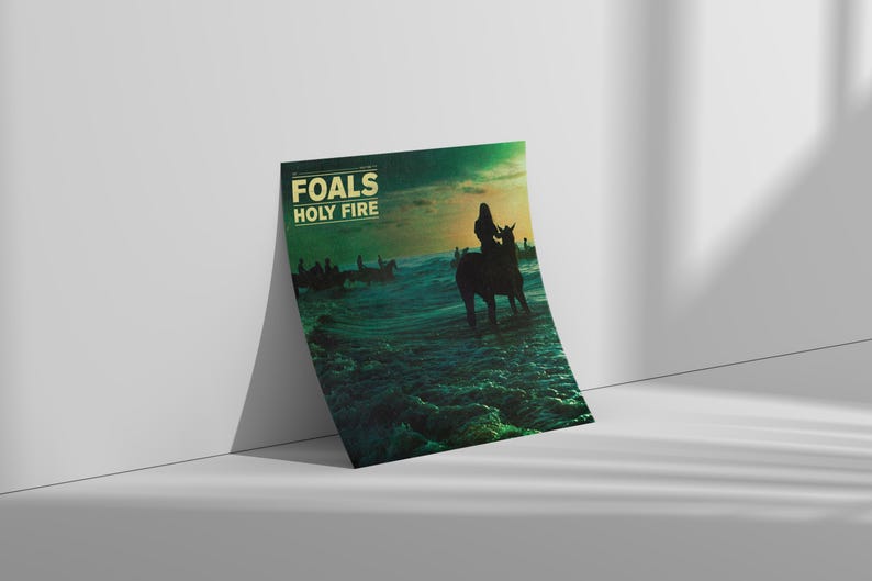 Foals Poster, Foals Holy Fire Album Cover Poster, Rock and Roll Poster ...