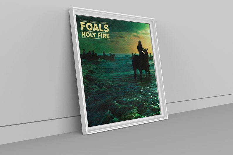 Foals Poster, Foals Holy Fire Album Cover Poster, Rock and Roll Poster ...