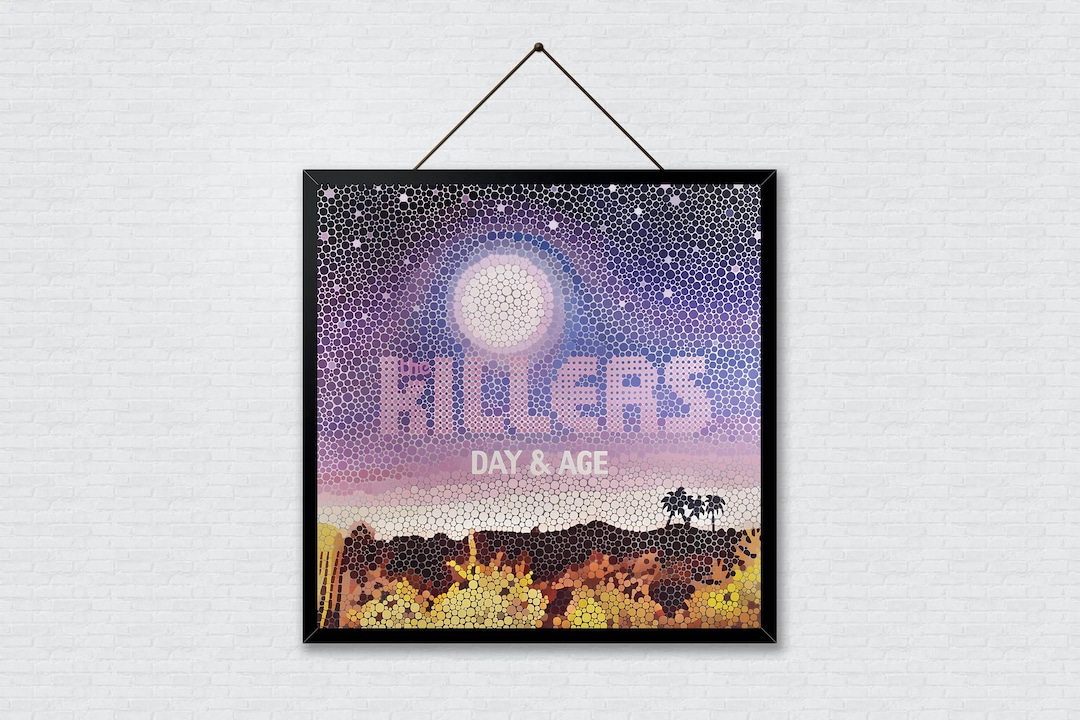 The Killers Poster - Day & Age Album Cover Print, Indie Rock Wall Decor ...