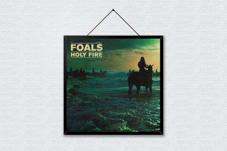 Foals Poster, Foals Holy Fire Album Cover Poster, Rock and Roll Poster ...