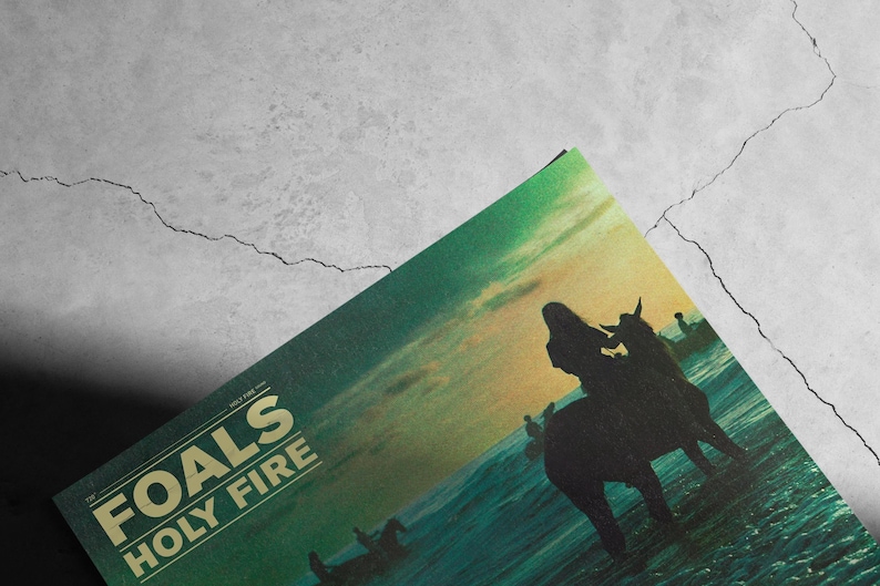 Foals Poster, Foals Holy Fire Album Cover Poster, Rock and Roll Poster ...