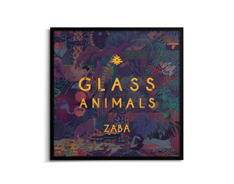 Glass Animals Zaba Album Cover Poster, Indie Rock Wall Art, Music ...