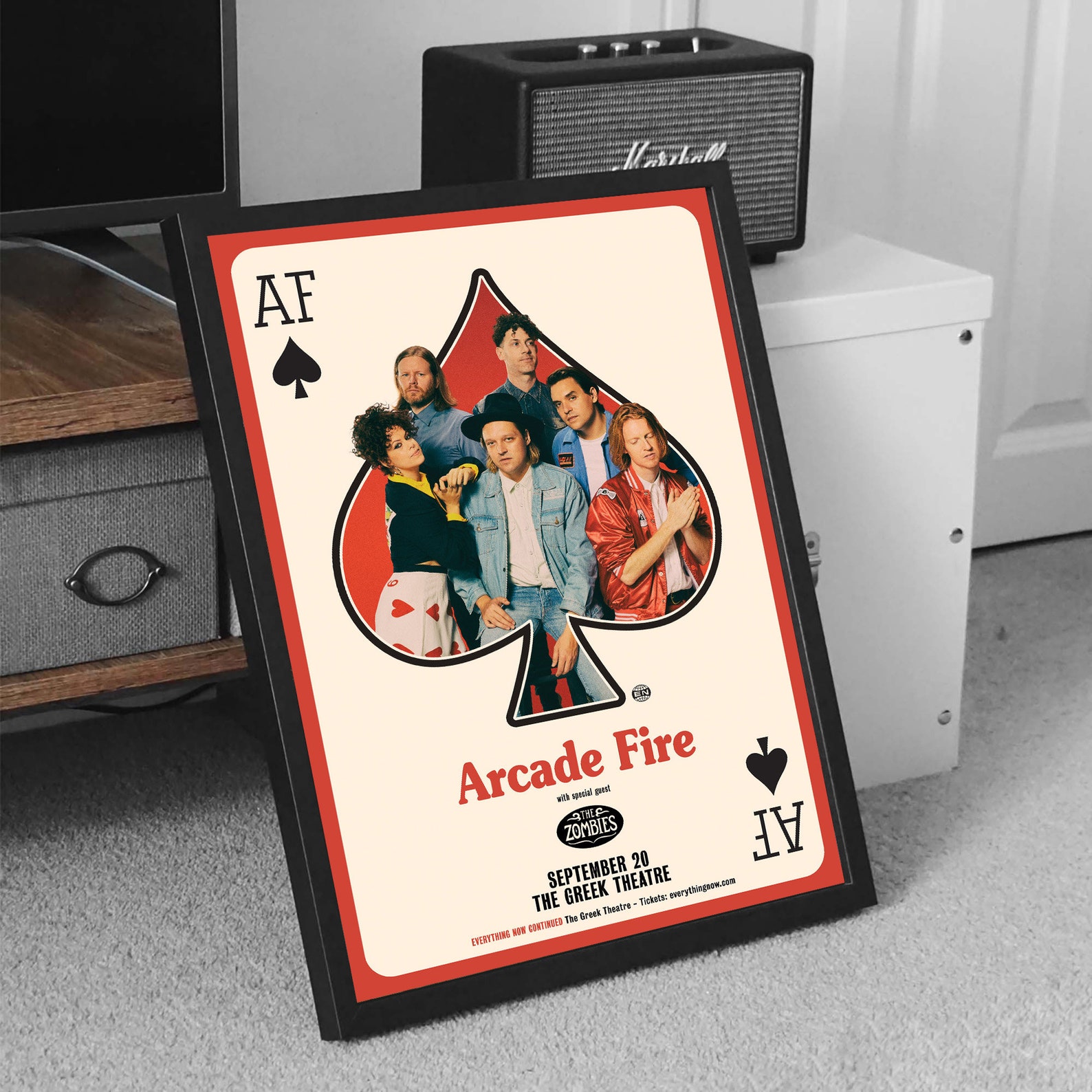 Arcade Fire Poster - the Greek Theatre Concert Print, Music Poster ...